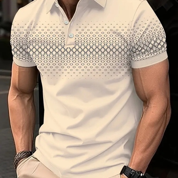 Temu | Shirts | Mens Polo Style Shirt | Poshmark